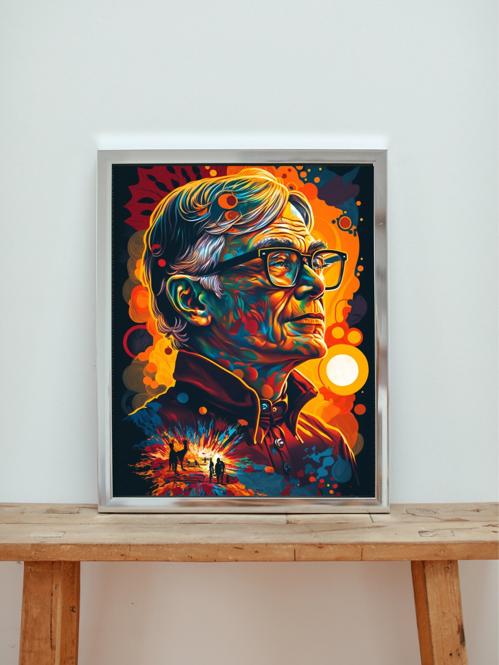 Stephen Hawking Poster as Digital Download, Wall Poster, Digital Art ...