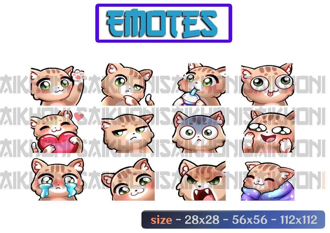 Chat Pack Emotes Twitch - Etsy