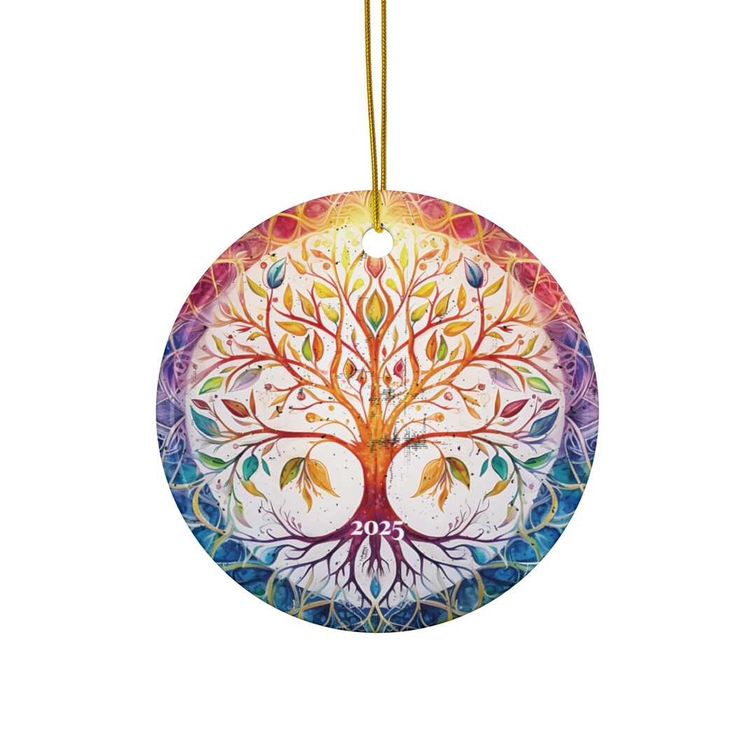 Tree of Life Christmas Ornament: Chakra Meditation, Spirituality Gift ...
