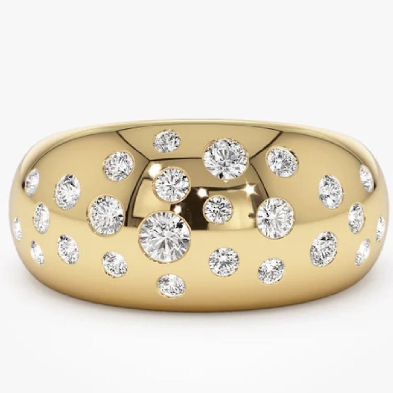 Flush Set Ring - Etsy