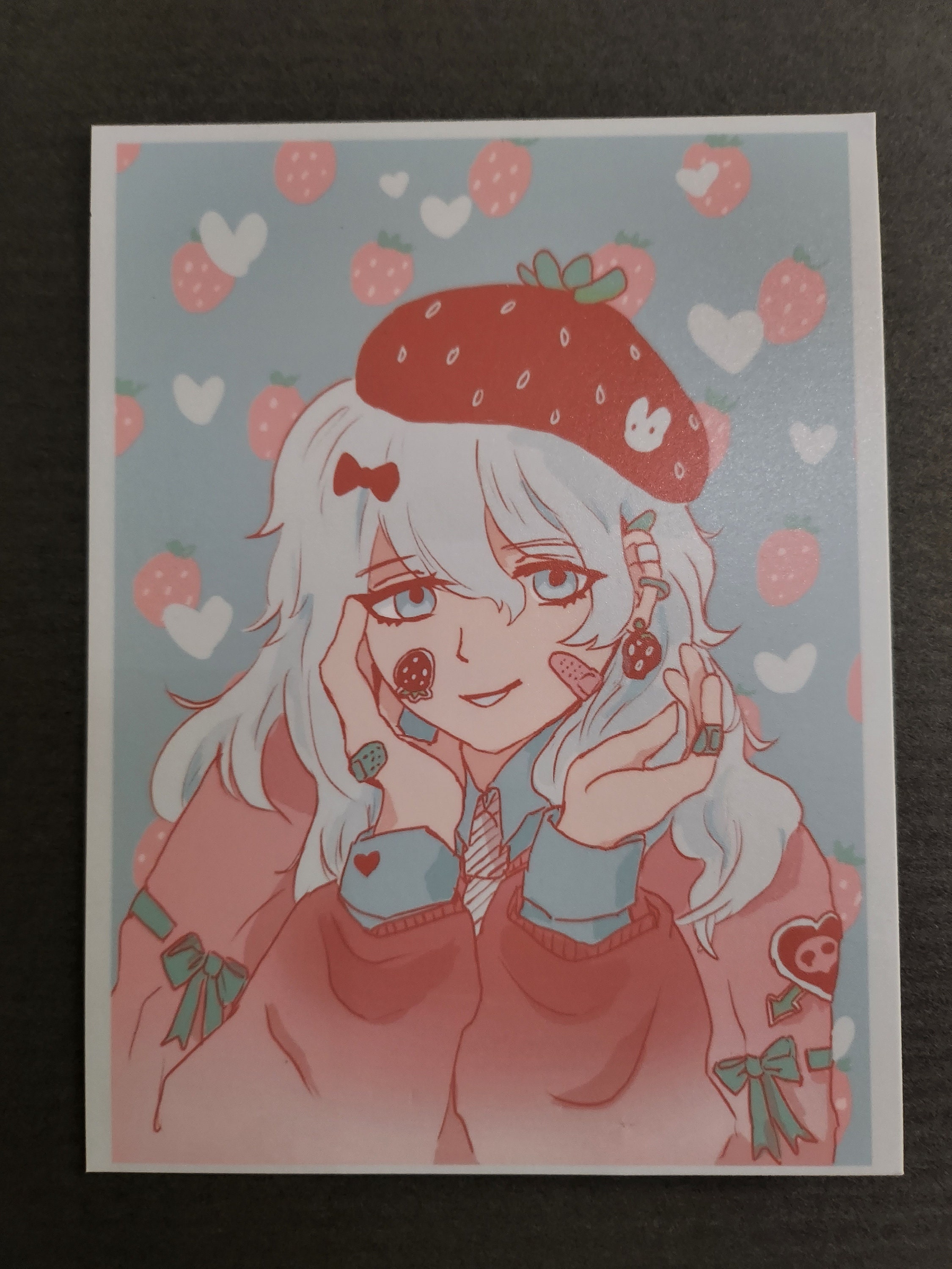 Strawberry Punk Themis Mini Print - Etsy