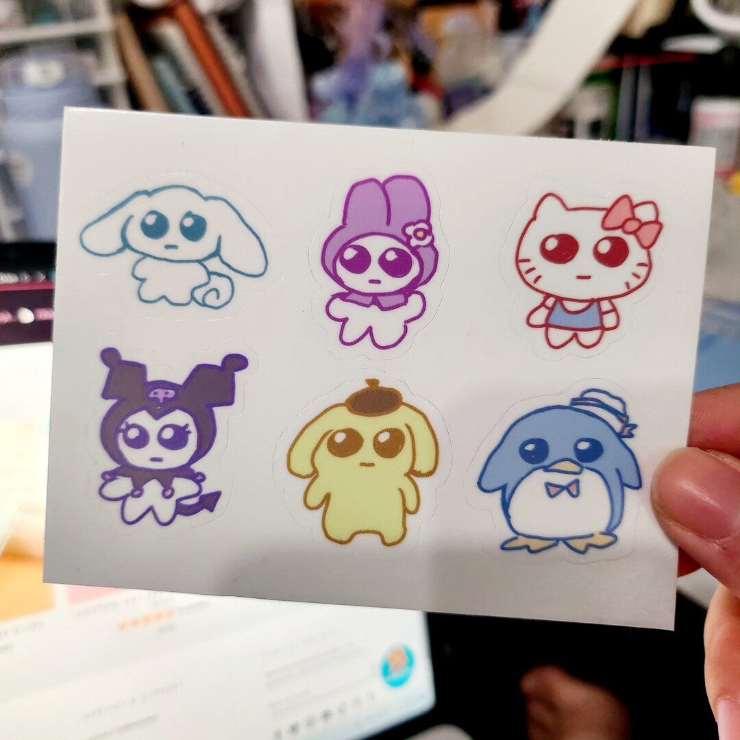 Sanrio Creatures Mini Sticker Sheet - Etsy