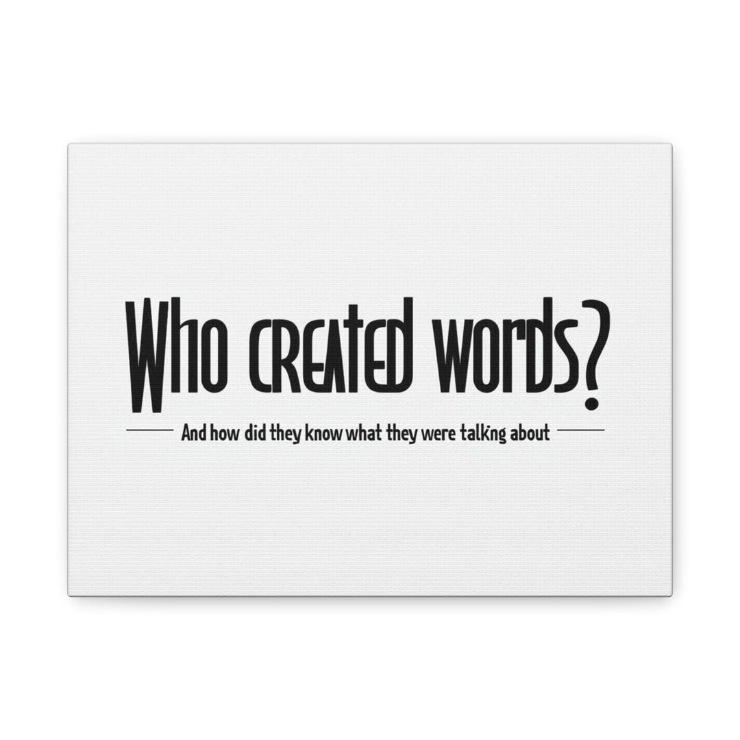 Word Art Canvas Wall Decor, Thought-provoking Home Decor, Unique Gift ...
