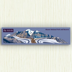 Kluane National Park, Mini Sticker, Nature Print, Vinyl, Waterproof for ...