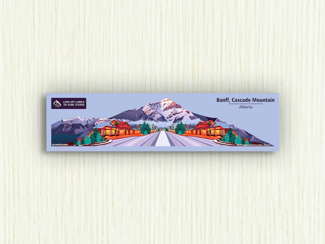 Banff Mini Wrap Sticker - Etsy