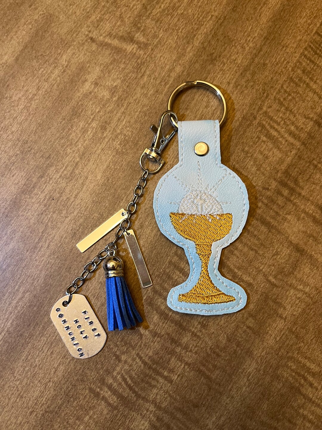 Personalized First Communion Key Chain Gift - Etsy