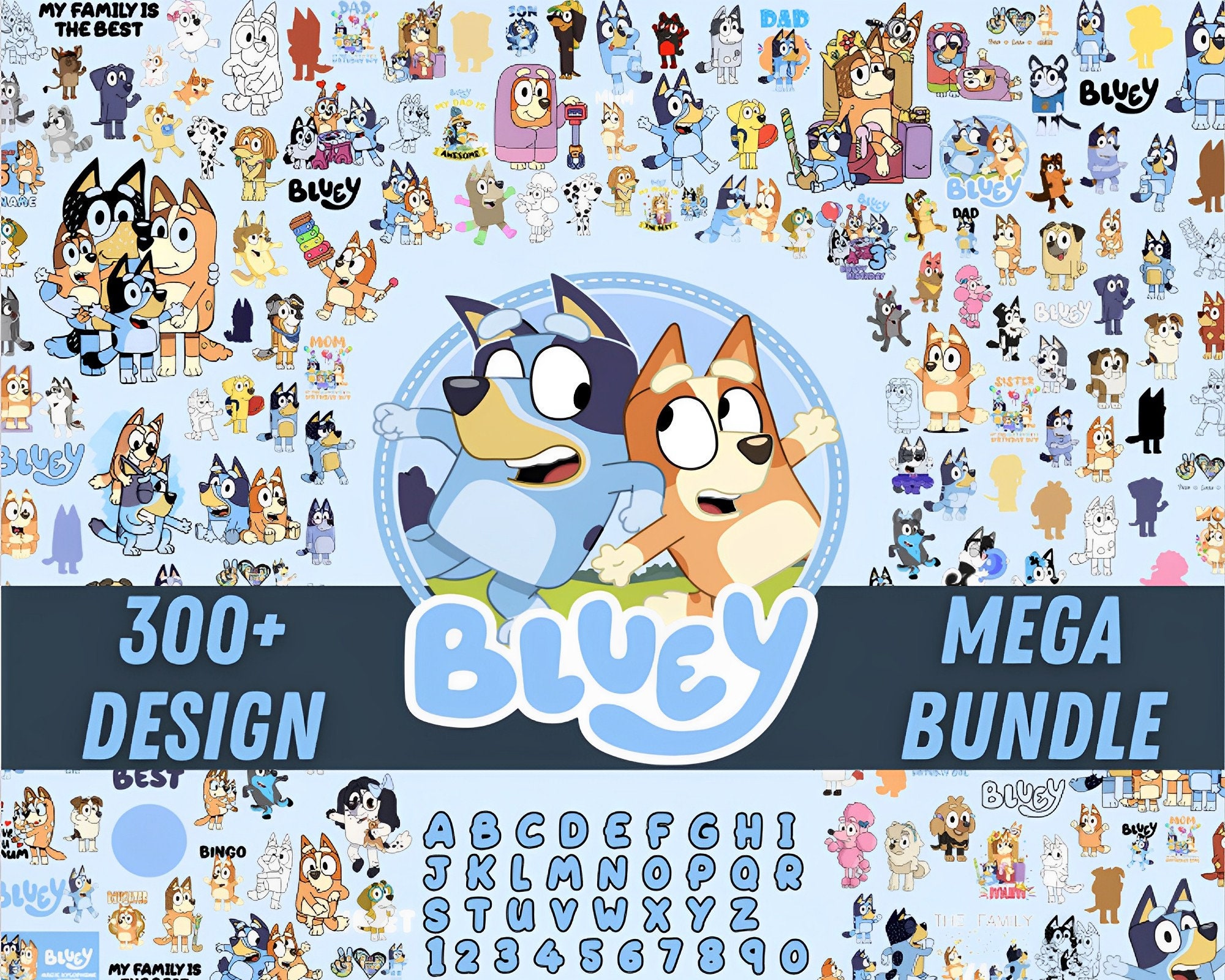 Bluey SVG Bundle Bluey Cut Files for Cricut Bluey Svg - Etsy