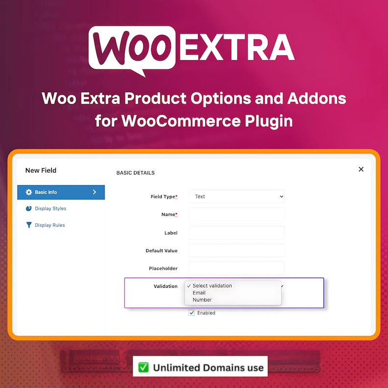 Woo Extra Product Options - Add Ons for Woocommerce Plugin, Wordpress Plugin | Website Plugin - Etsy