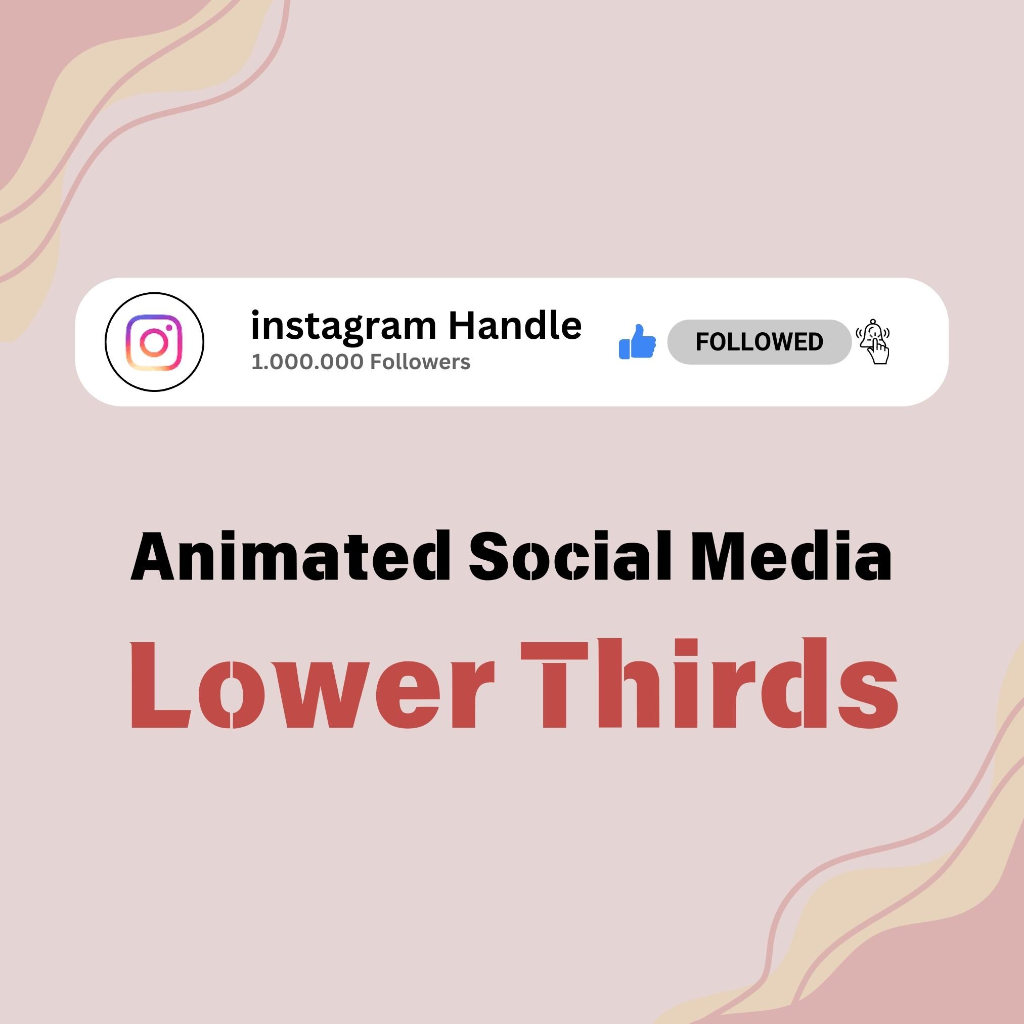 Custom Animated Social Media Follow/subscribe Buttons Personalized ...