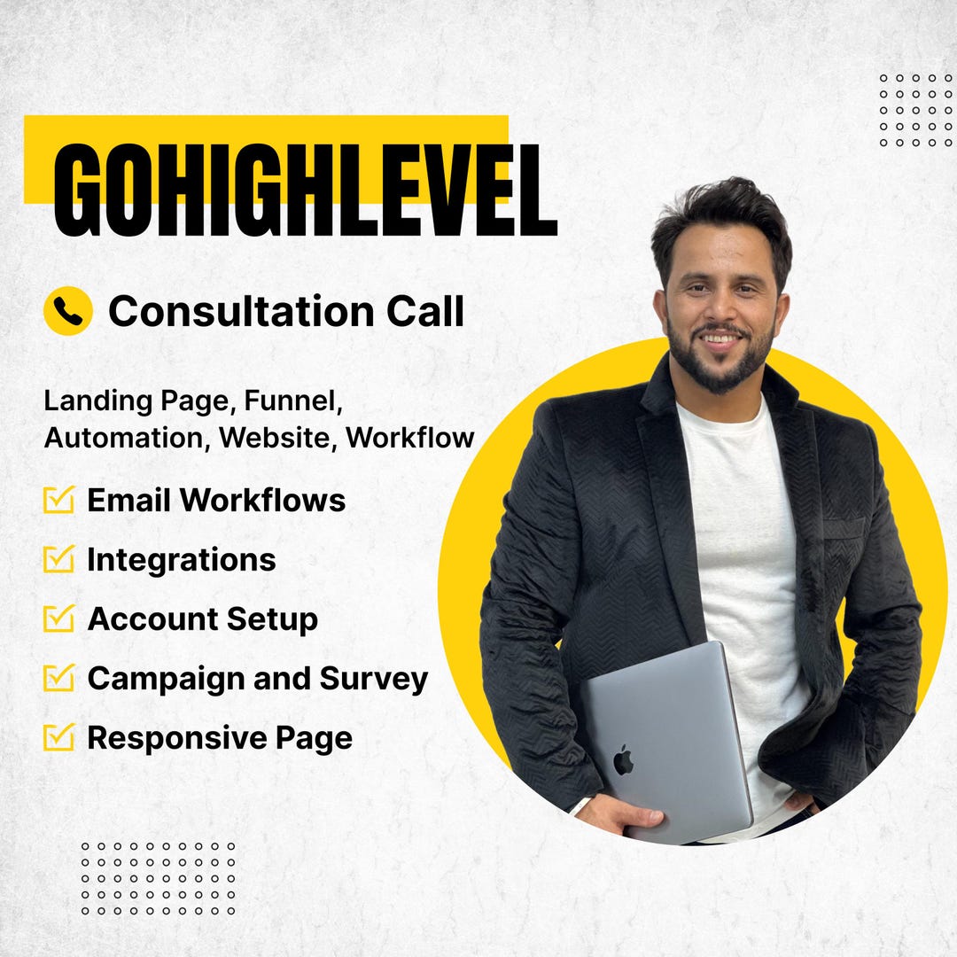 Custom Gohighlevel Funnels & Automation Services Landing Pages, Email ...