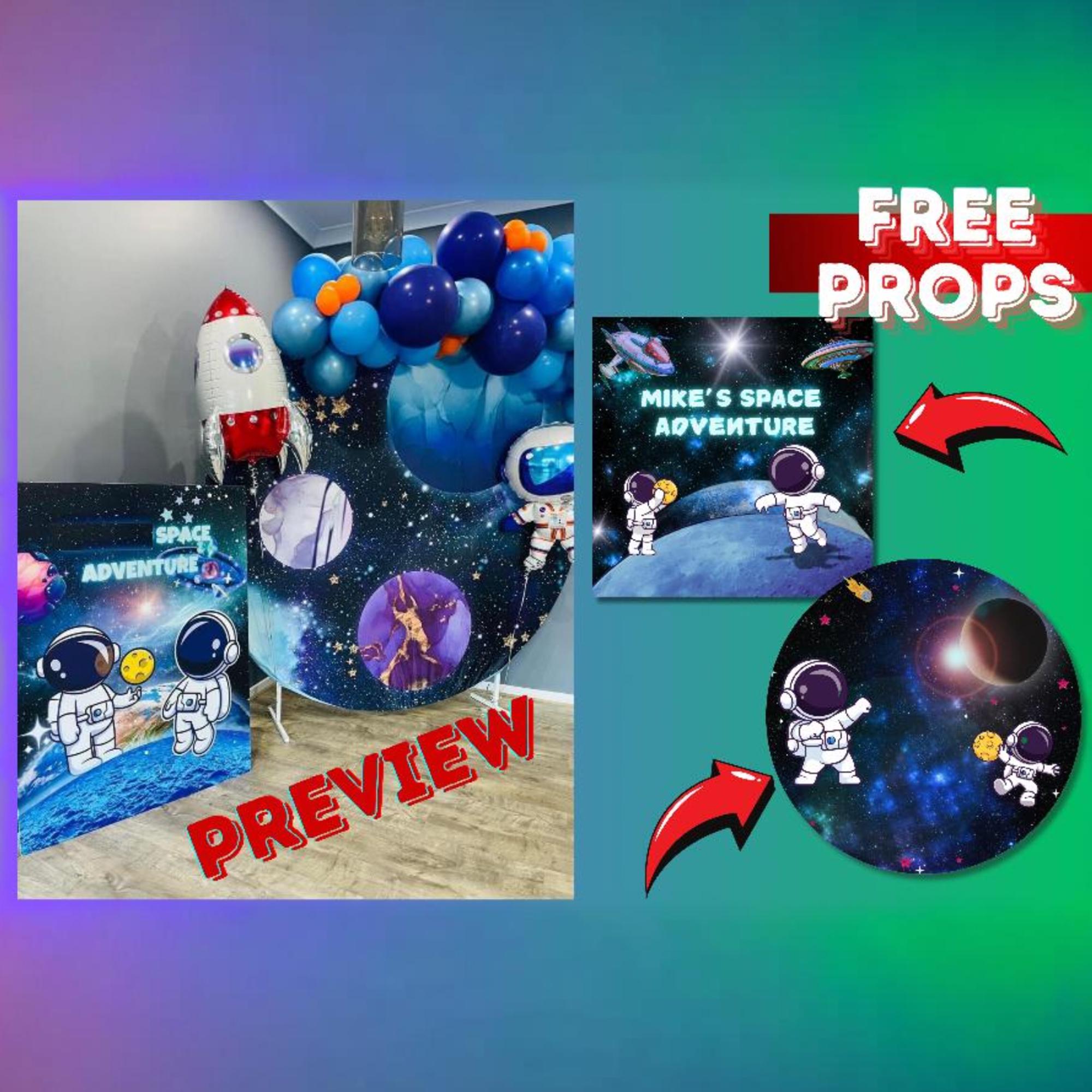 Editable Outer Space Birthday Invitation Template Astronaut Rocket Ship ...