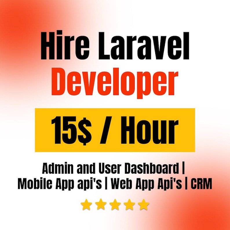 Laravel Developer | Dashboard Builder, CRM, Web Development, Software, Programmer, Engineer ...
