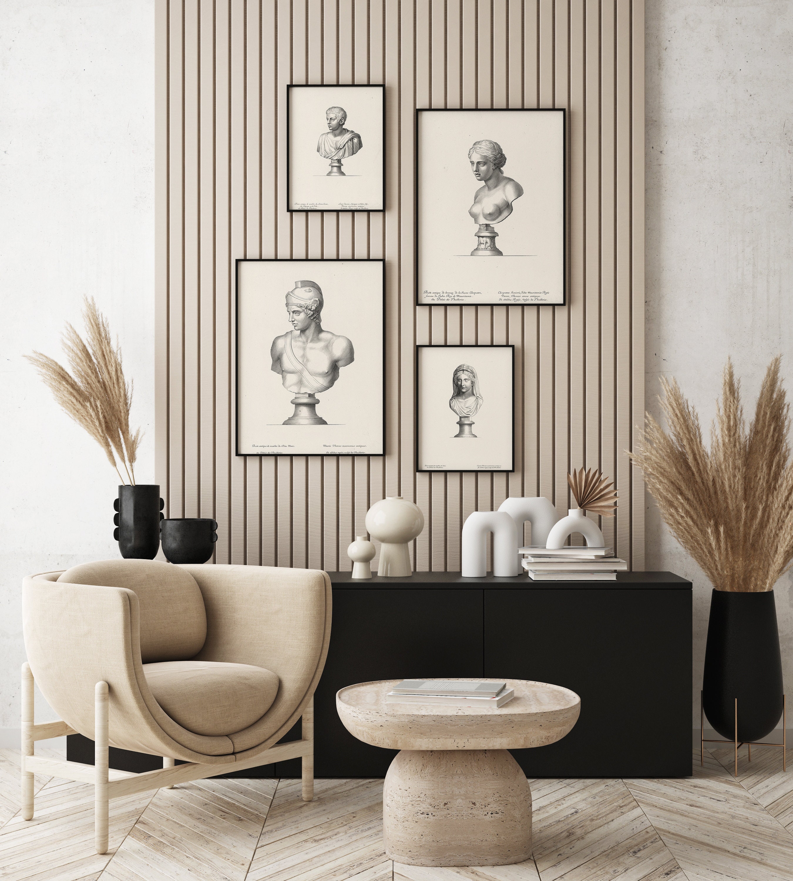 Antique Bust Statue Printable Art, Vintage Engraving Downloadable Art ...