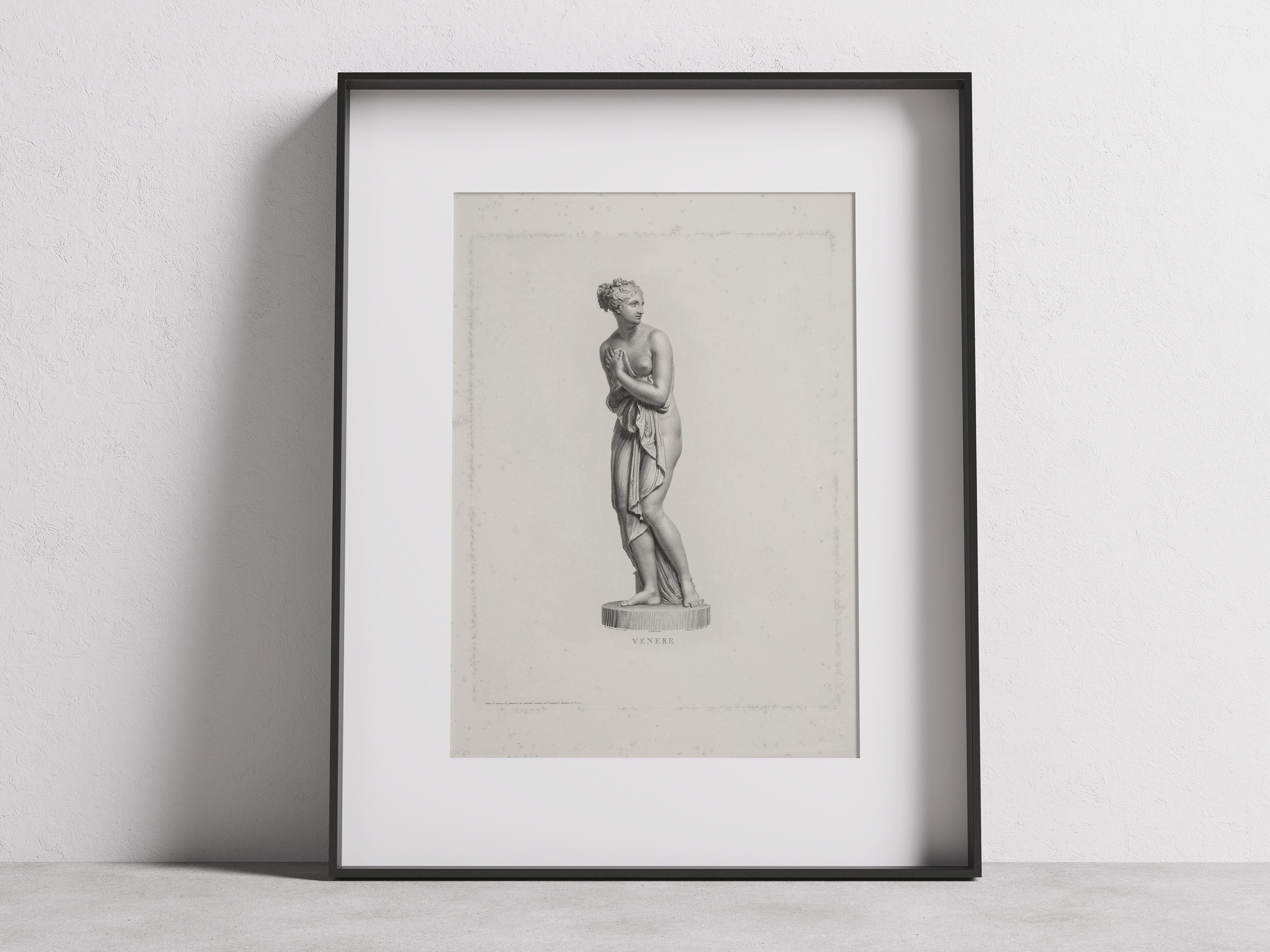 Antique Statue Printable Art, 18th Century Engraving of Ancient Greek ...