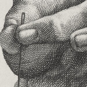 Antique HAND ENGRAVING Printable Art, Vintage Hand Study Drawing, Hand ...