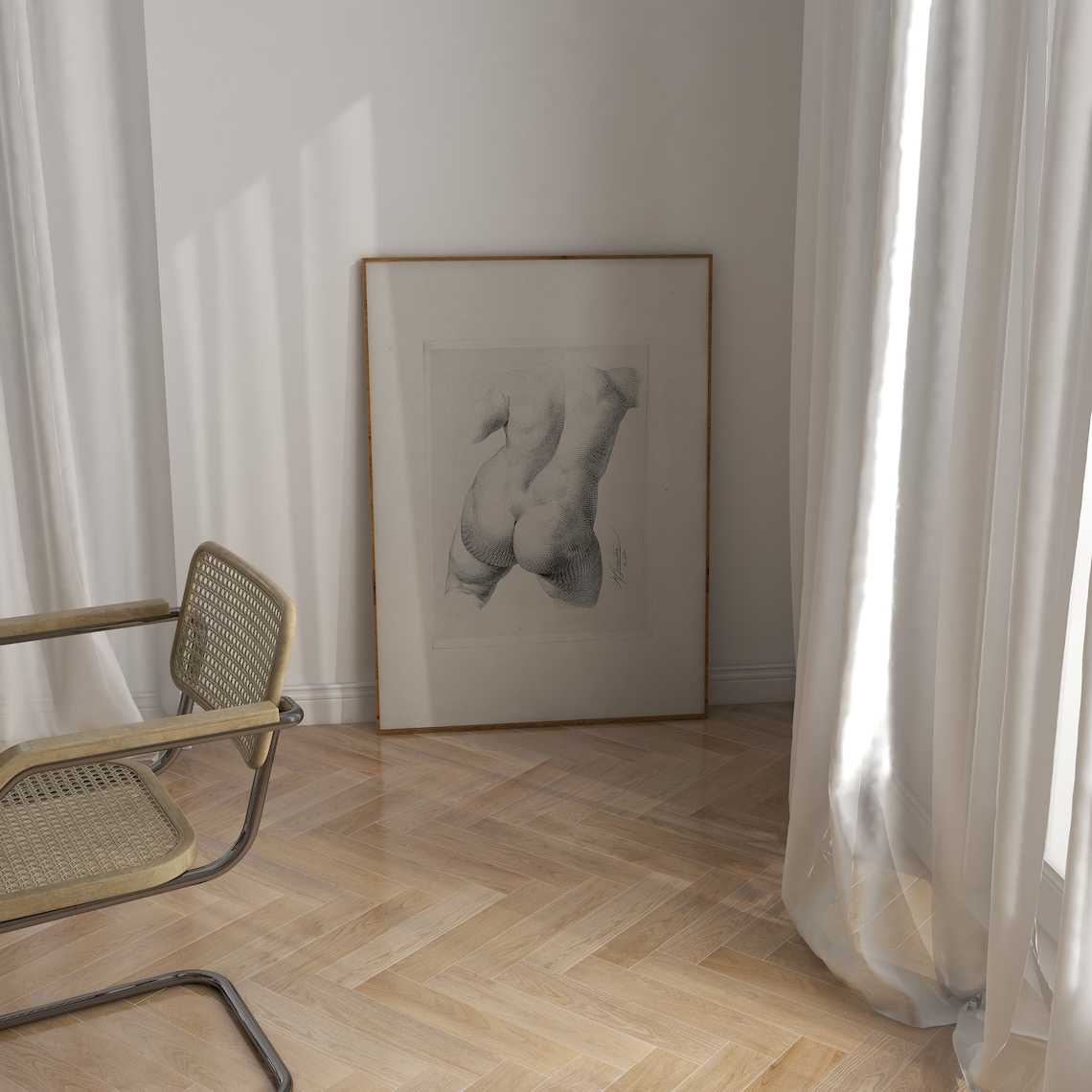 Vintage FIGURE STUDY Printable Art, Antique Etching Downloadable Art ...