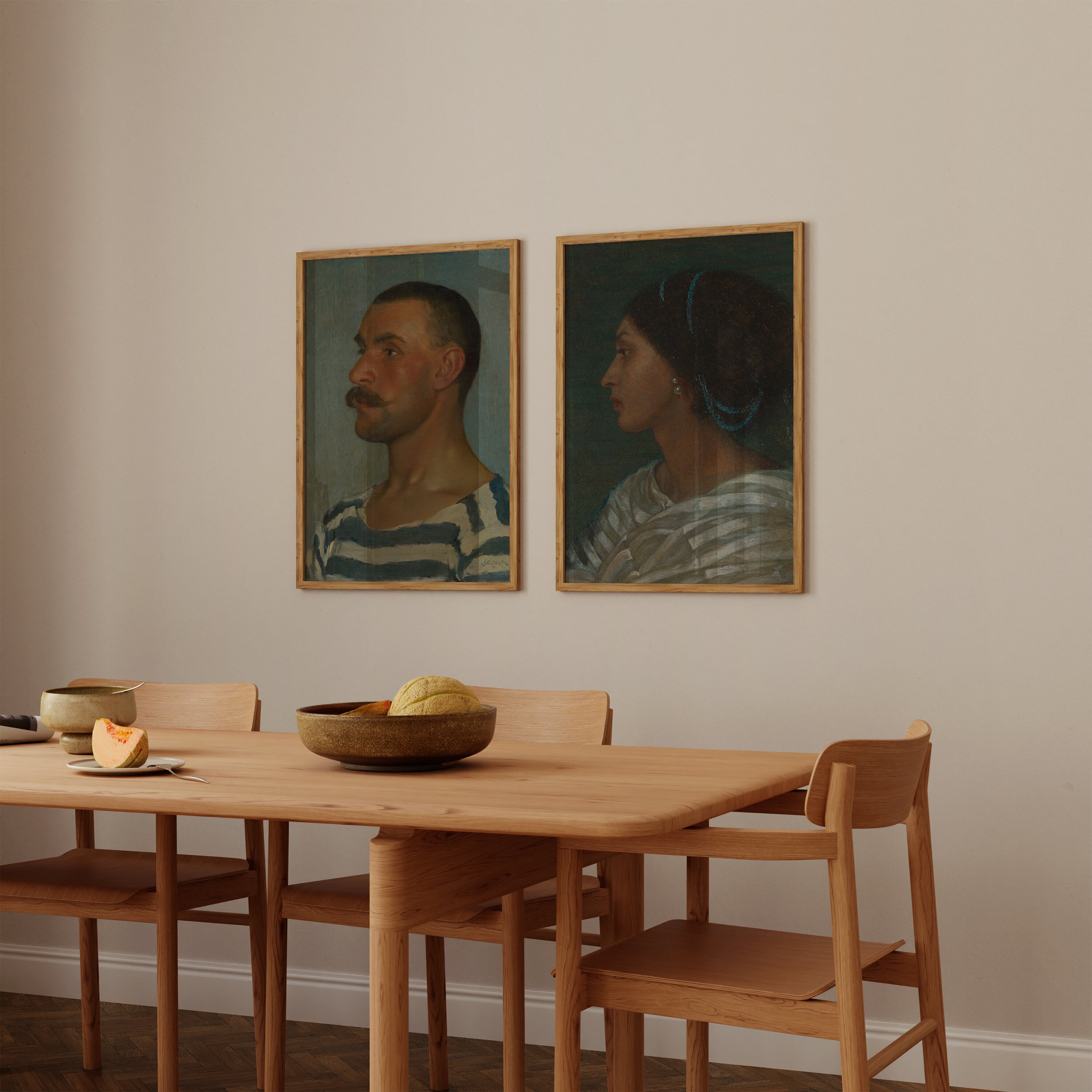 Vintage MALE PORTRAIT PAINTING, Portrait of A Man, Downloadable Vintage ...