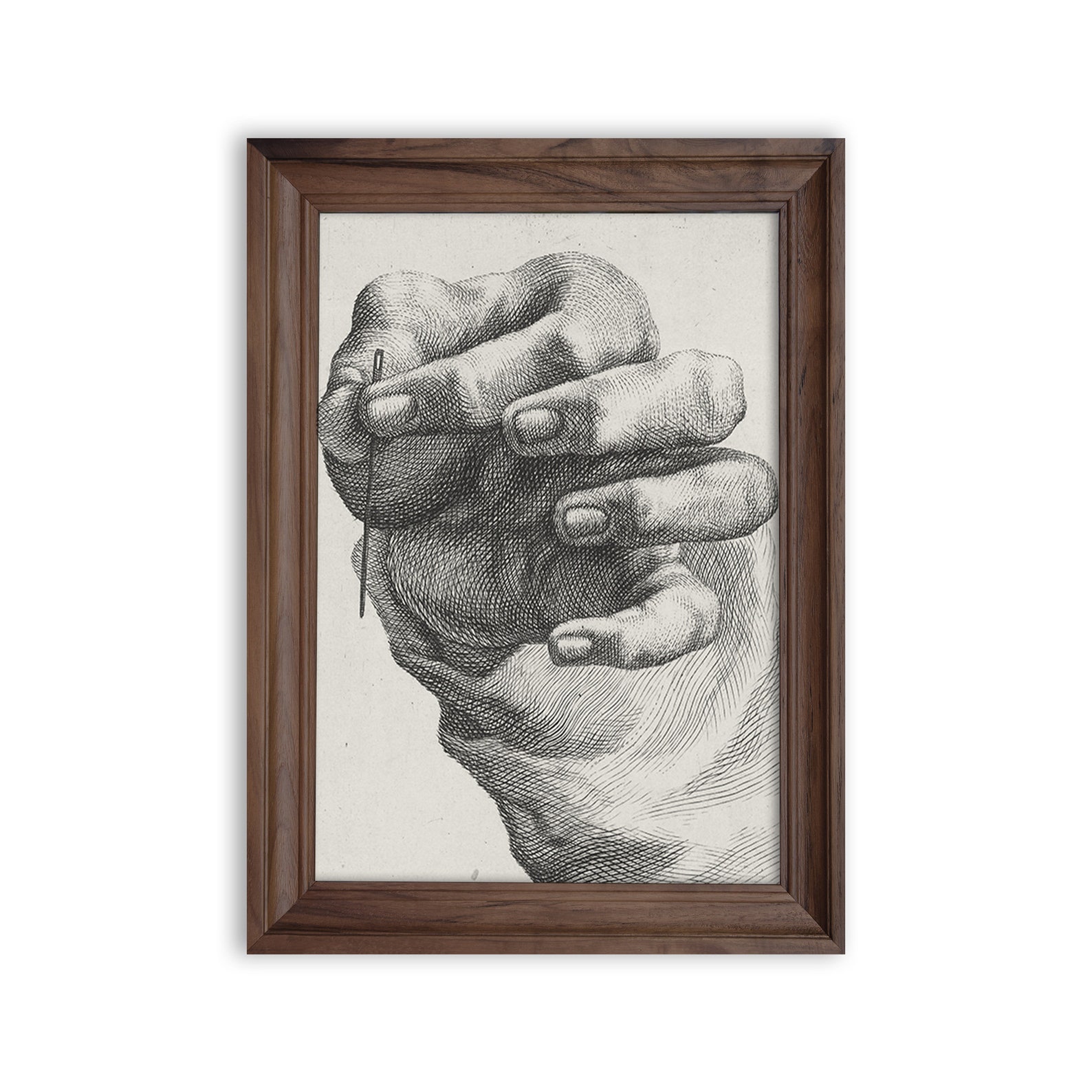 Antique HAND ENGRAVING Printable Art Vintage Hand Study - Etsy