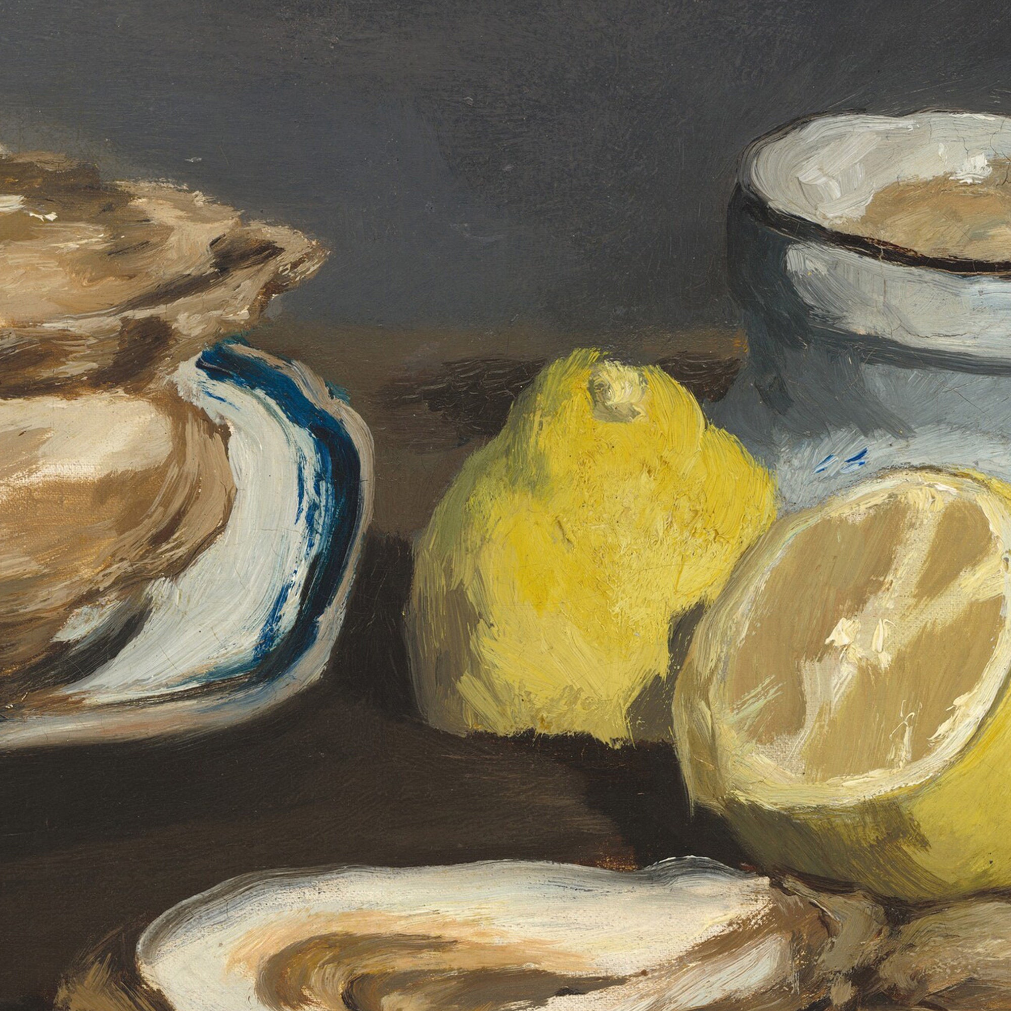 Vintage KITCHEN STILL LIFE Printable Art, Oysters Still Life Oil ...