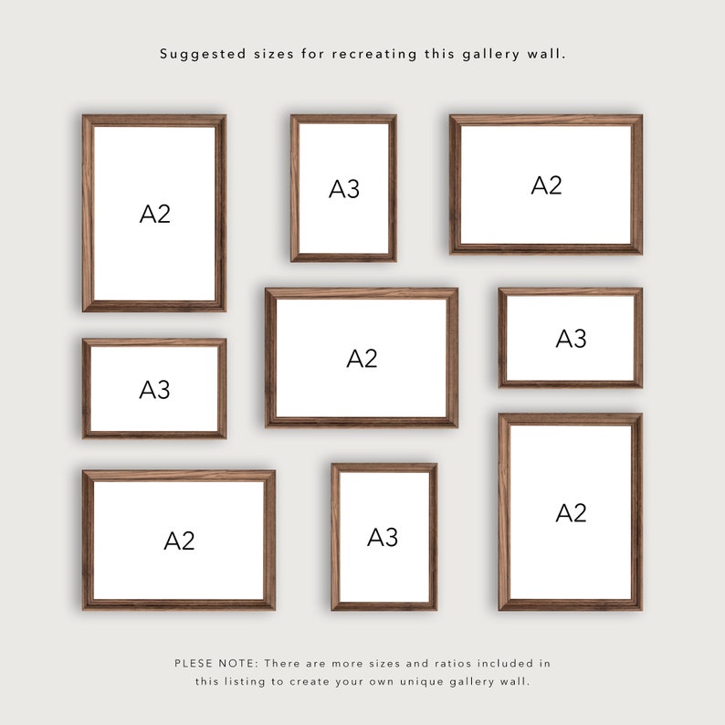 SET OF 10 Vintage Sketch Gallery Wall, Antique Drawing Downloadable Art ...