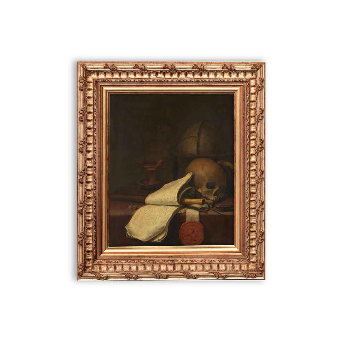 Dark Academia Decor, Moody Vintage Printable Art, Antique Vanitas Still ...