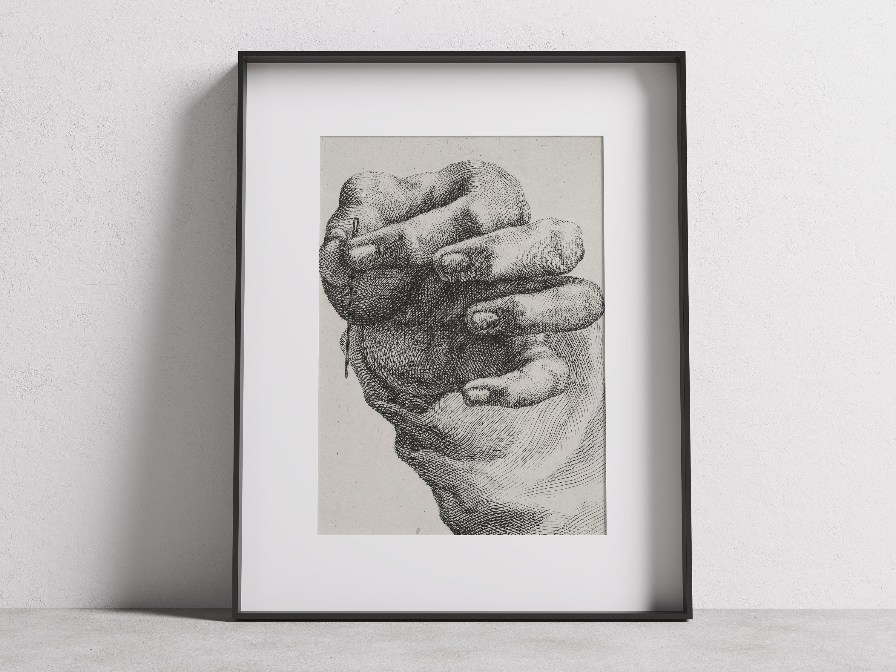Antique HAND ENGRAVING Printable Art Vintage Hand Study - Etsy