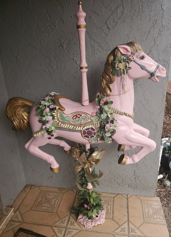 Pink Carousel Horse