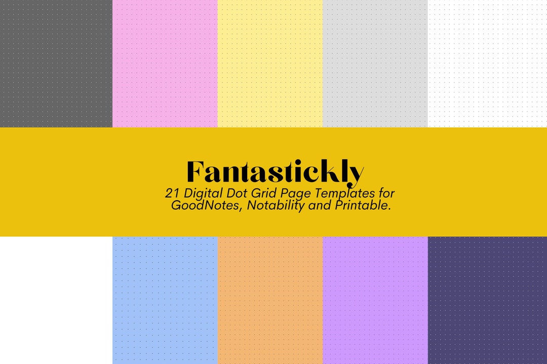 Digital Dot Grid Page and Printable Goodnotes, Notability, Printable ...