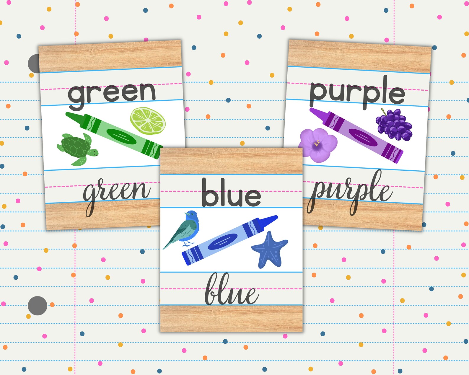 Rainbow Colors Classroom Posters for Preschool, Primary, Homeschool ...