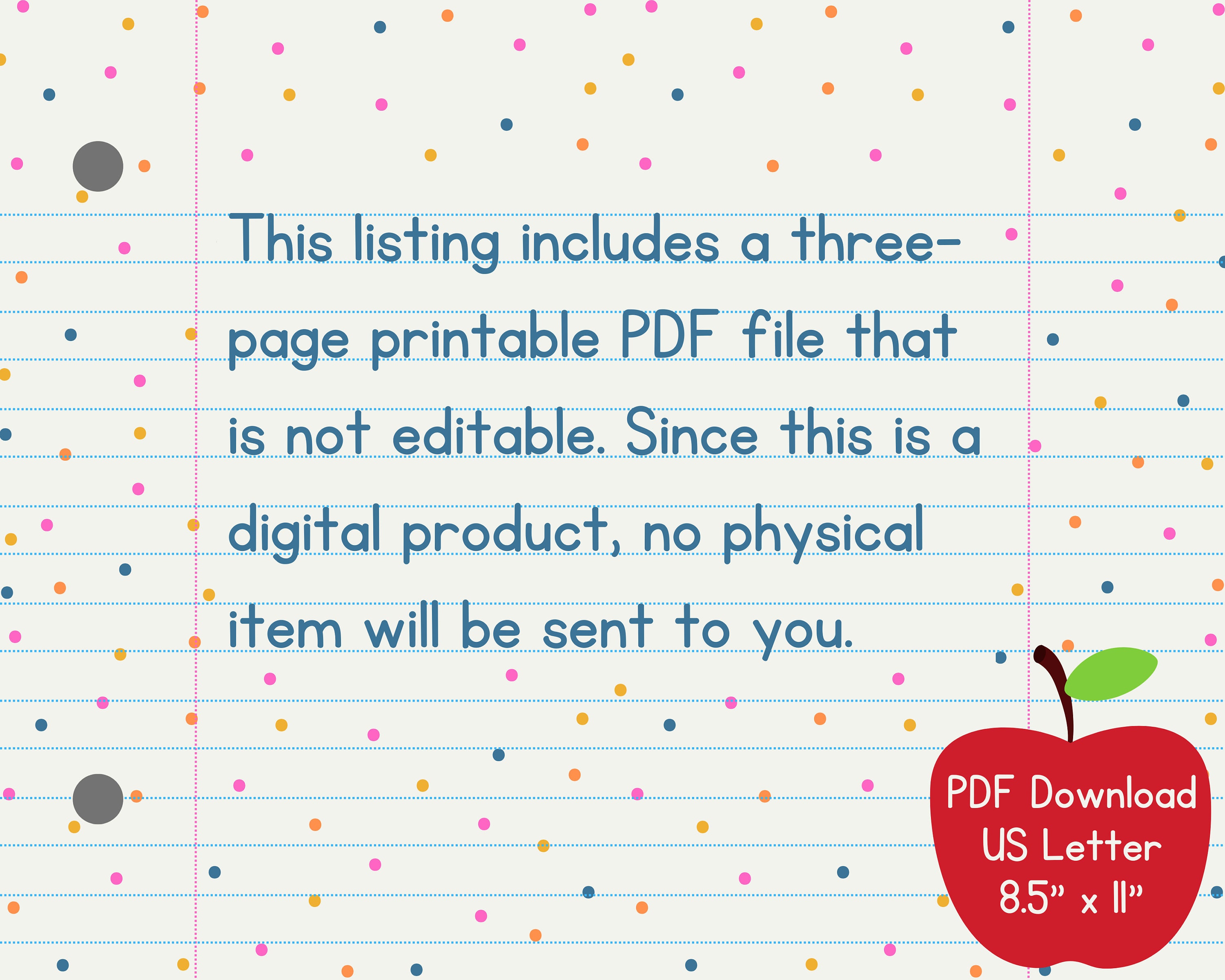 Positive Note Home, Teacher Mail Printable PDF, Instant Download ...