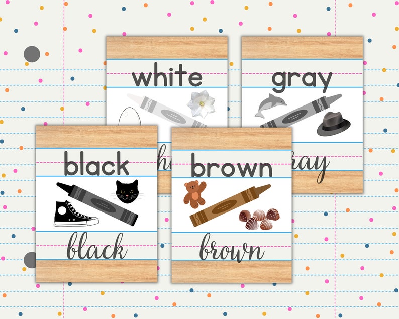 Rainbow Colors Classroom Posters for Preschool, Primary, Homeschool ...