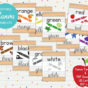 Rainbow Colors Classroom Posters, Preschool, Primary, Homeschool ...