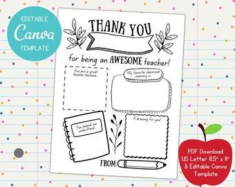 Thank You for Being an Awesome Teacher, Teacher Appreciation Week ...