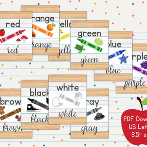 Rainbow Colors Classroom Posters for Preschool, Primary, Homeschool ...