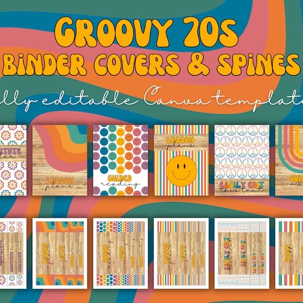 Hippie Binder Cover - Etsy