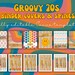 Groovy 70s Binder Covers & Spines, 6 Designs, Fully Editable Canva ...