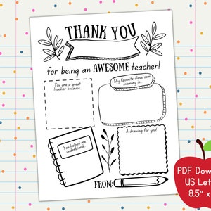 Thank You for Being an Awesome Teacher, Teacher Appreciation Week ...