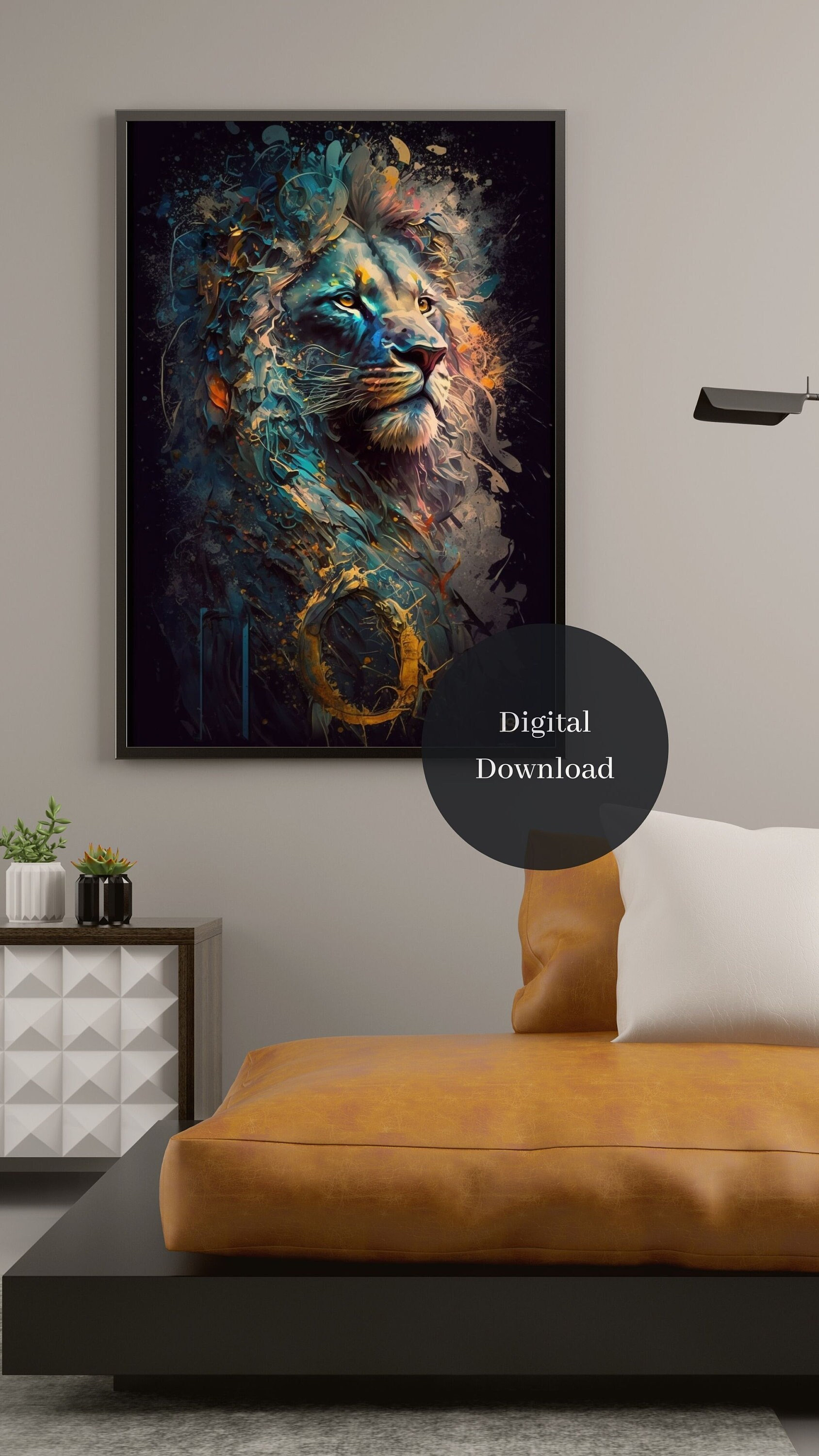 Digital Print Leo Sign Art Digiprint Leo Digital Download Non ...
