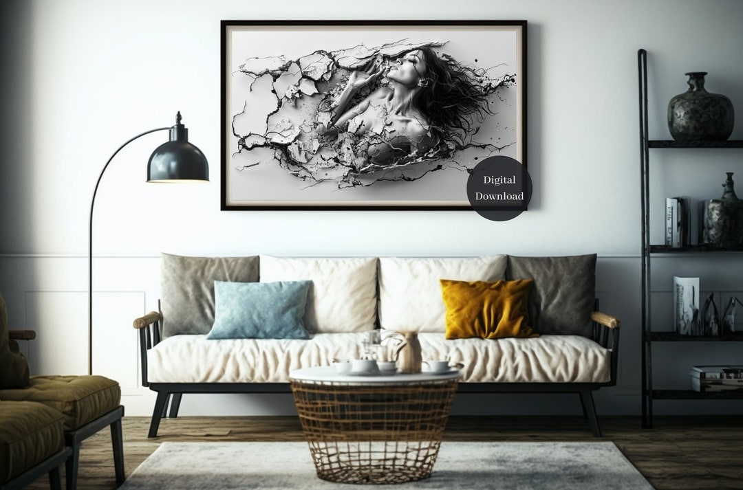 Digital Print Gray Scale Beauty Digital Art Digital Download Non ...