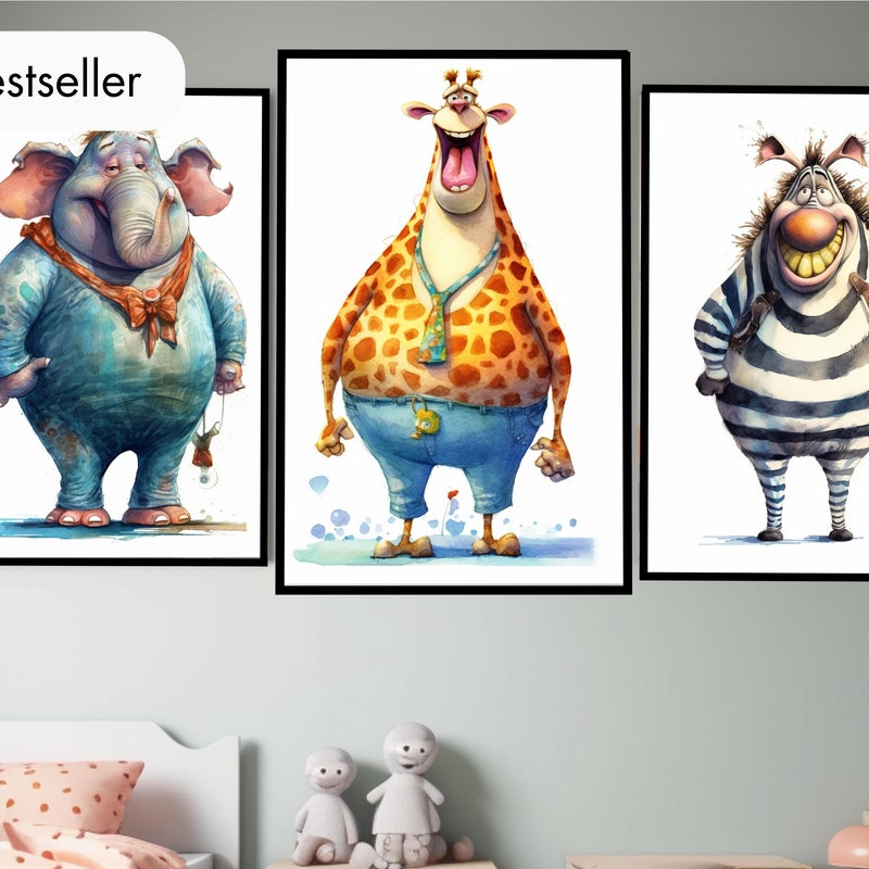 Funny Animal Art - Etsy