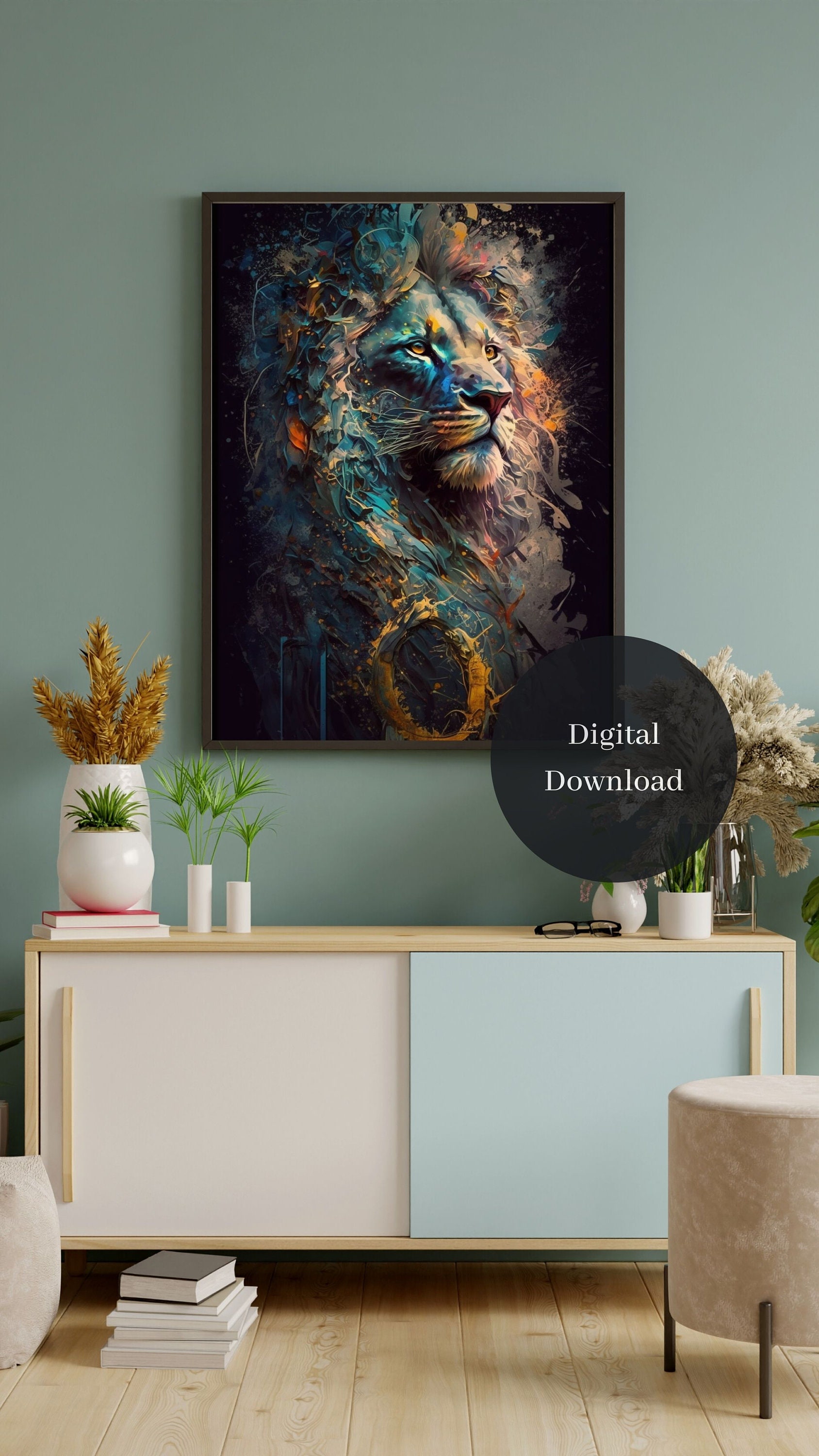 Digital Print Leo Sign Art Digiprint Leo Digital Download Non ...