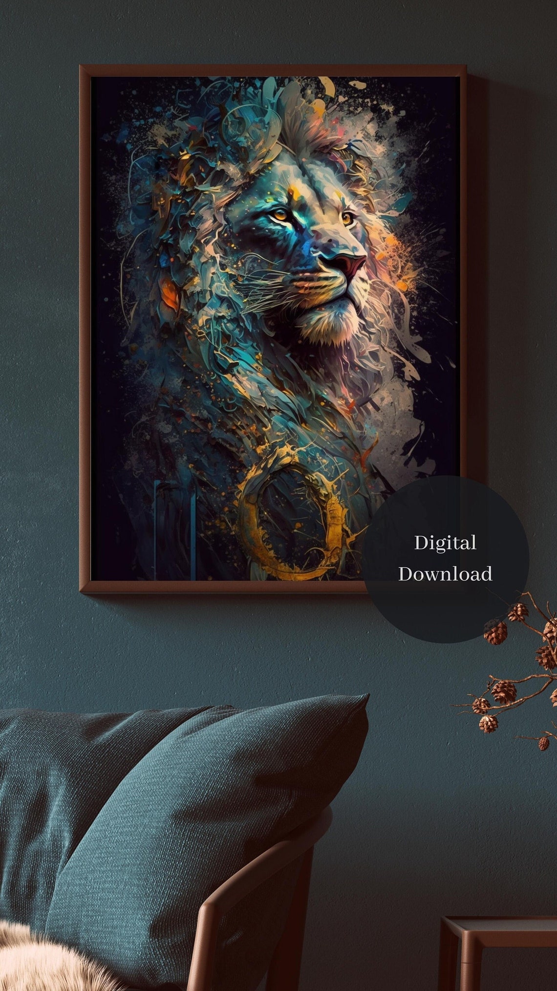 Digital Print Leo Sign Art Digiprint Leo Digital Download Non ...