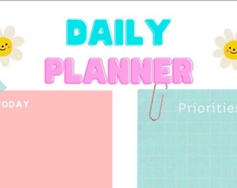 Cute Daily Planner - Etsy