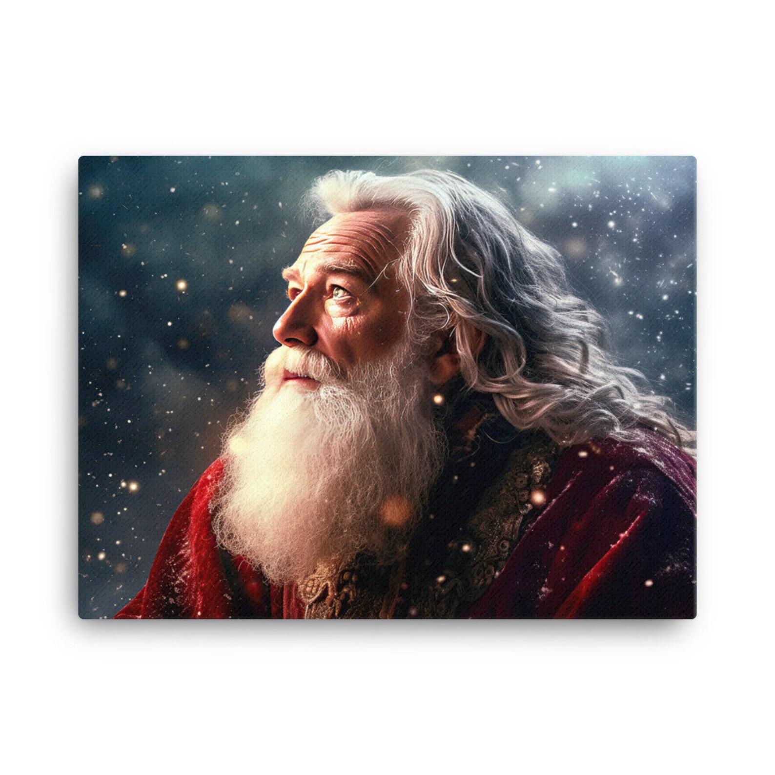 Santa Claus Praying Wall Art Canvas | Christmas, Canvas Wall Art, House ...