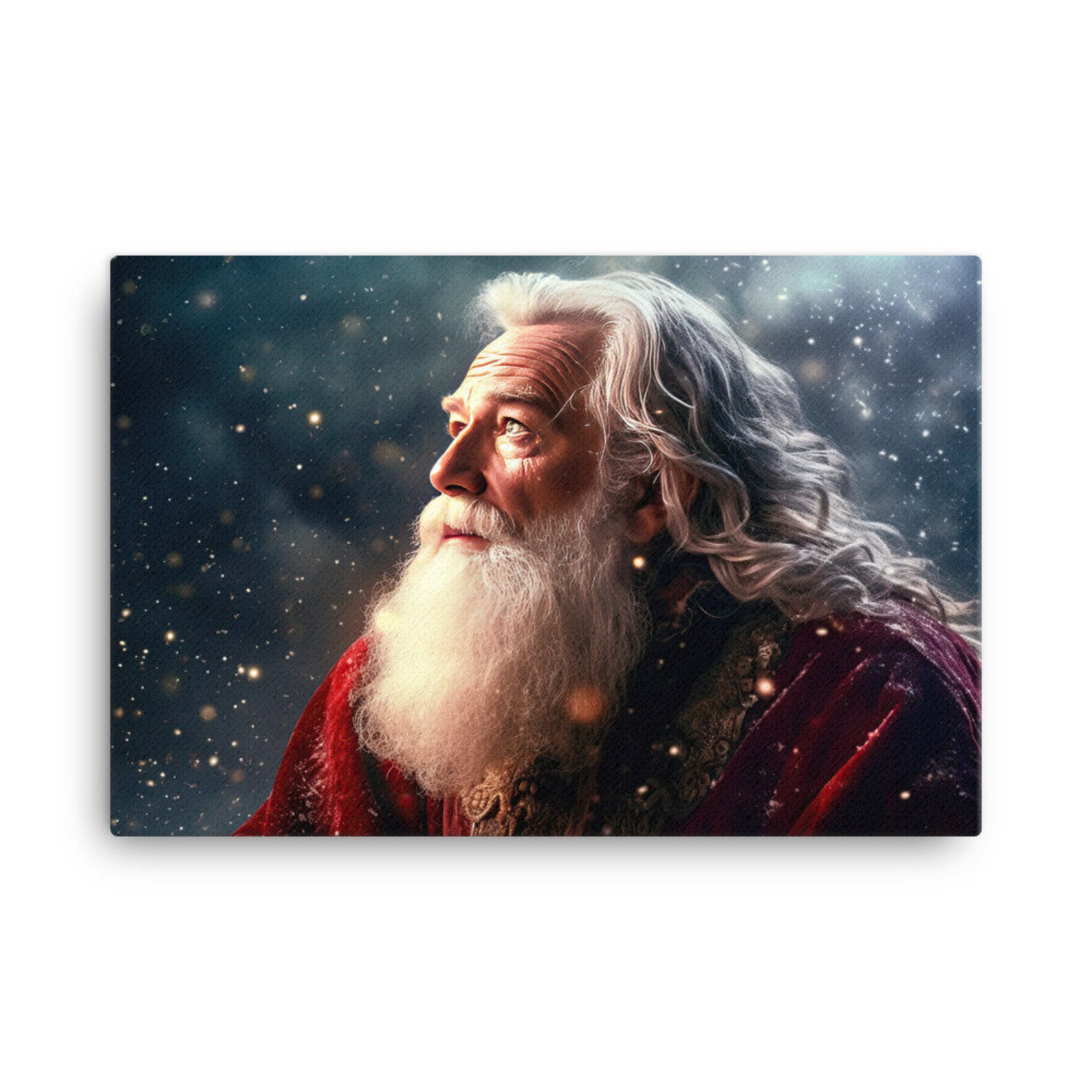 Santa Claus Praying Wall Art Canvas | Christmas, Canvas Wall Art, House ...