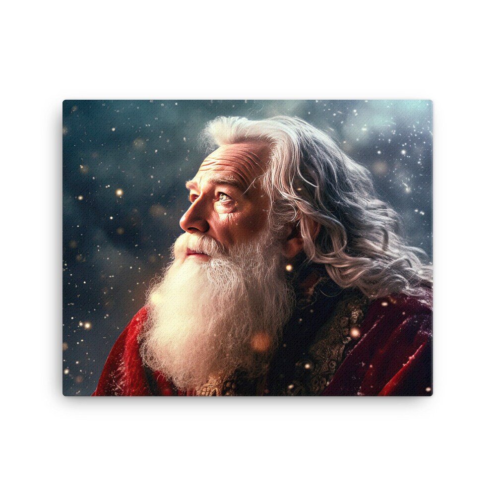 Santa Claus Praying Wall Art Canvas | Christmas, Canvas Wall Art, House ...