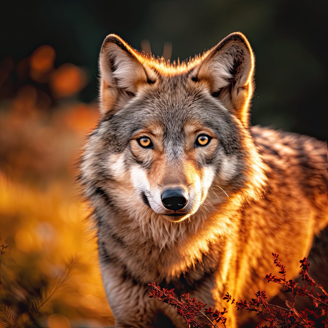 Wolf Print Wall Art, Framed and Unframed Print, Canvas, Animal ...