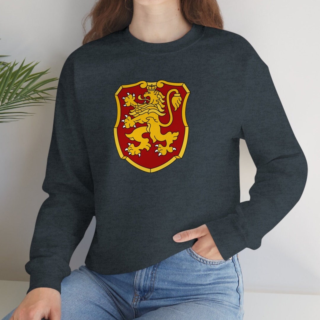 Bulgarian Coat of Arms Lion | Unisex Crewneck Sweatshirt, Bulgaria ...