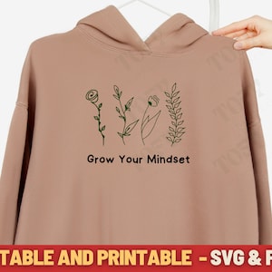 Grow Your Mindset Png Cricut Editable Printable Svg POD Svg Svgs for ...