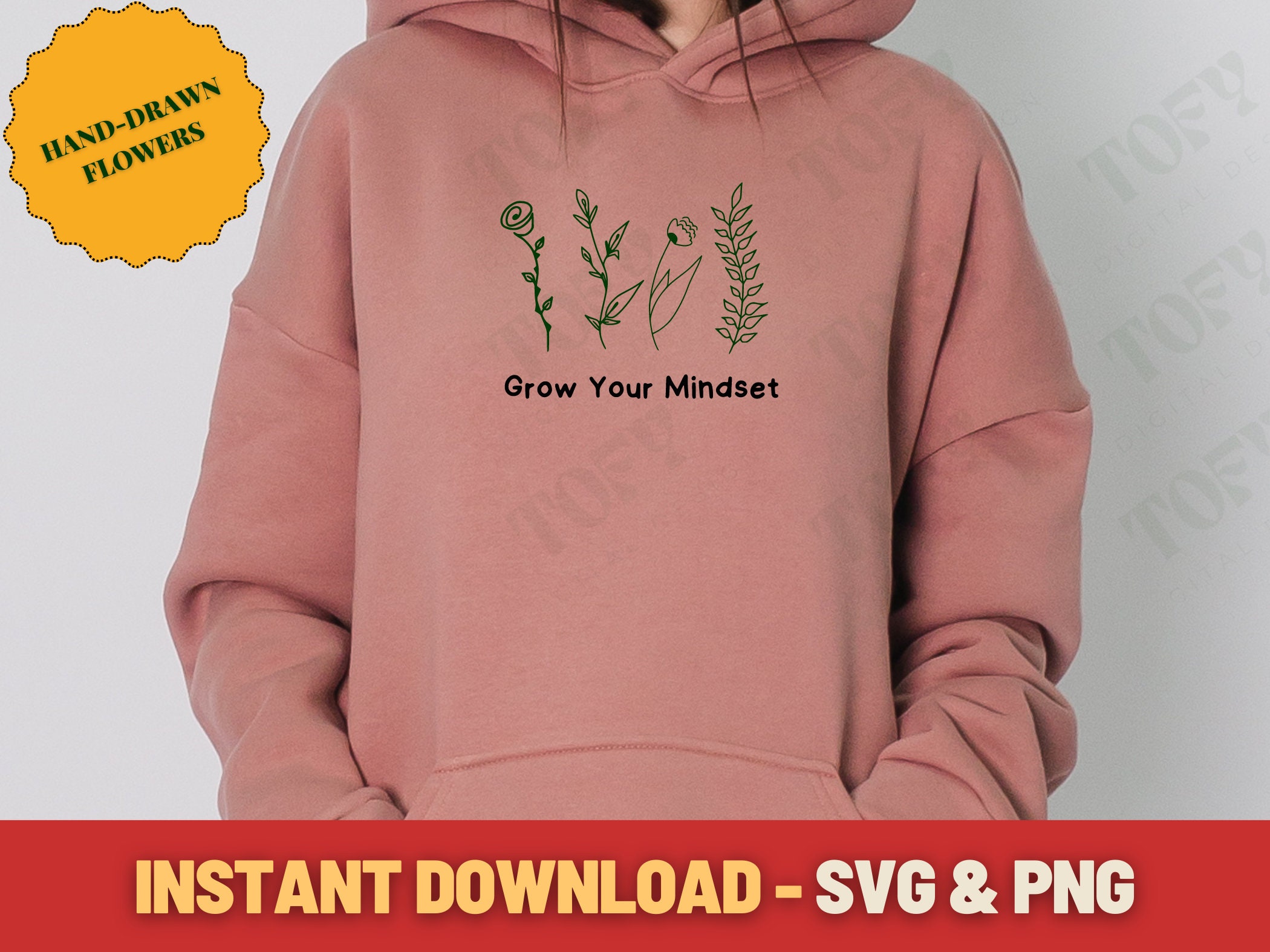 Grow Your Mindset Png Cricut Editable Printable Svg POD Svg Svgs for ...